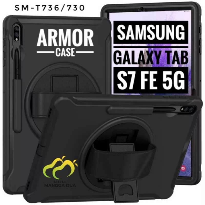 Promo Samsung Galaxy Tab S7 Fe 5g Case Armor Cover Sm-t736 Premium ...