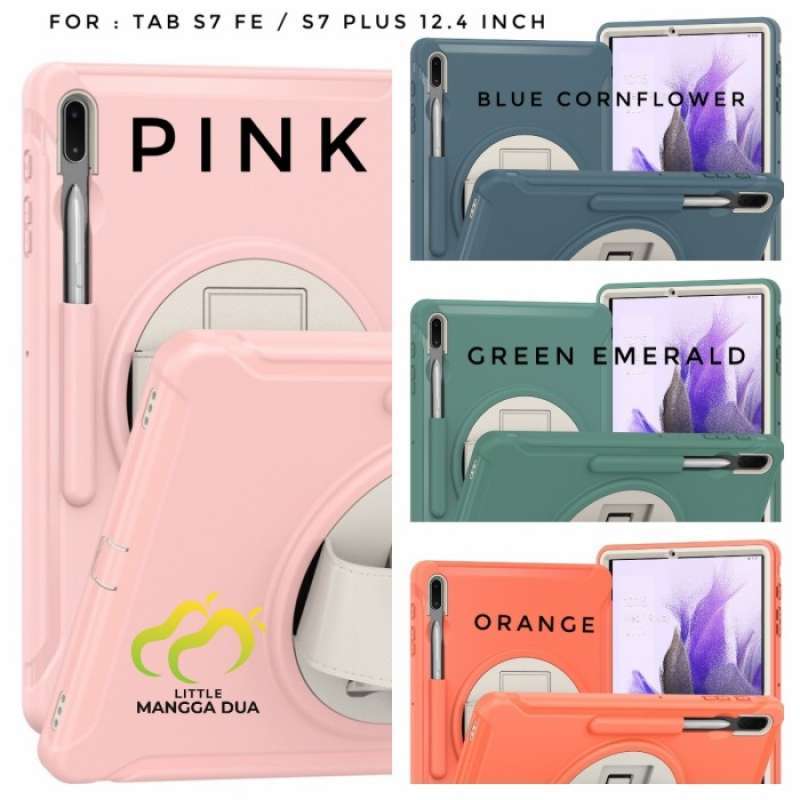 Promo Samsung Galaxy Tab S7 Fe 5g Case Armor Cover Sm-t736 Premium ...