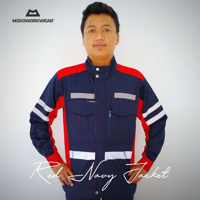 Promo WEARPACK JAKET SAFETY PREMIUM BY MOKOWORKWEAR ORIGINAL Diskon 14% ...