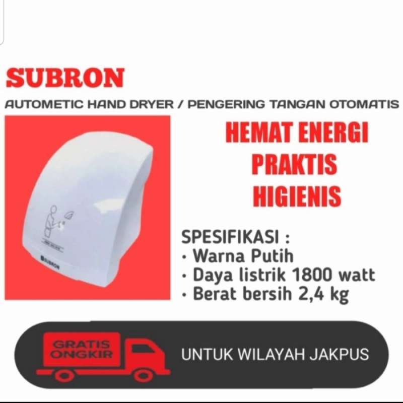 Promo Hand Dryer Subron Sensor Otomatis/pengering Tangan Otomatis ...
