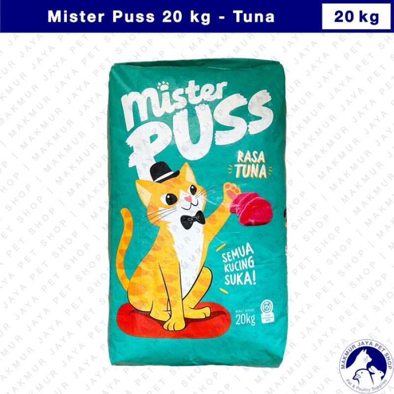 Jual Mister Puss Dry Cat Food Tuna Salmon 20 kg / Makanan Kucing 20kg ...
