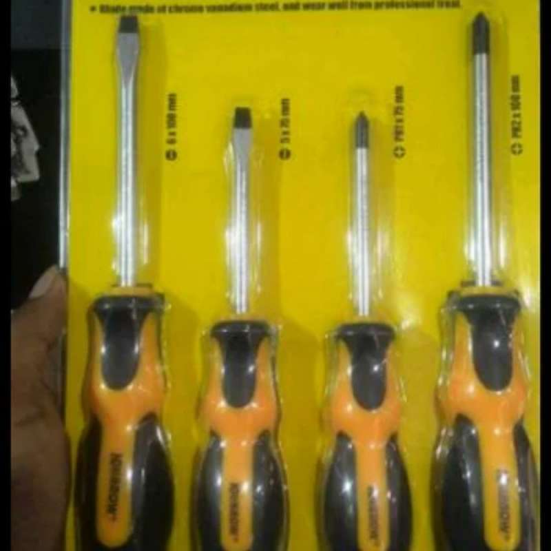 Promo Obeng Screwdriver Set KRISBOW Asli Original ori Diskon 23% di ...