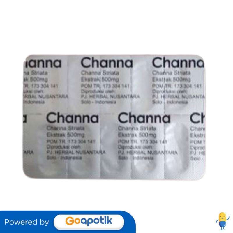 Jual CHANNA 500 MG STRIP 10 KAPSUL di Seller Apotek Farida Farma ...