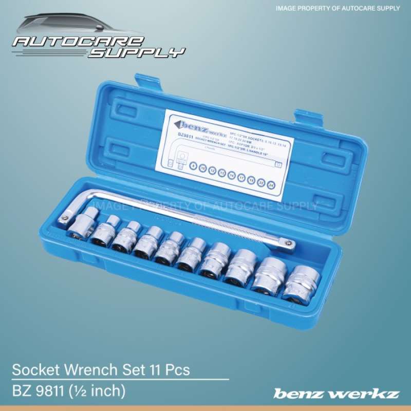 Promo Kunci Sok Set 11 Pcs 1/2 Inch - Socket Sock Mata Sok Set Benz ...