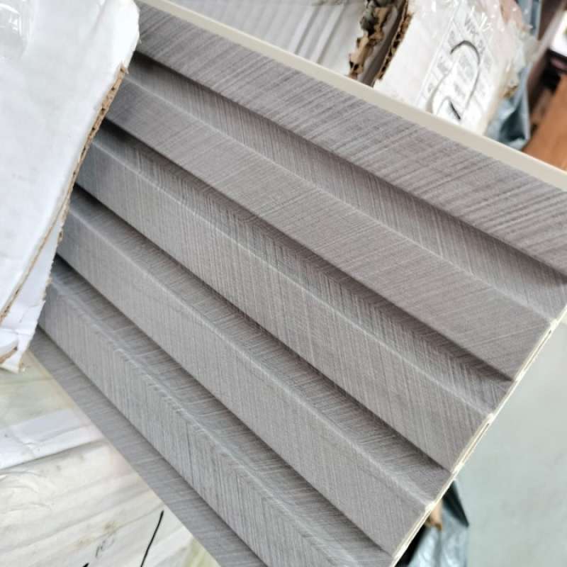 Promo Blackwhite Wpc Wall Panel Wood Panel Kisi Kisi Dinding 3m - Putih ...