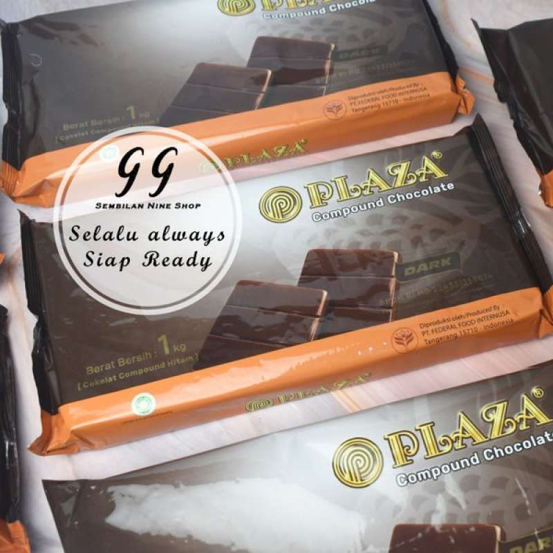 Jual Plaza Dark Chocolate Compound 1 Kg Cokelat Hitam Coklat Di Seller ...