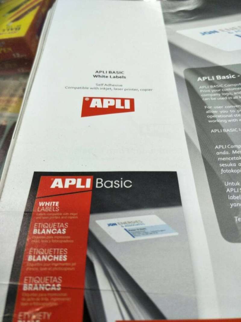 Promo Apli Basic Label Ref. 02427 100 Sheets / Dus Diskon 25% di Seller ...
