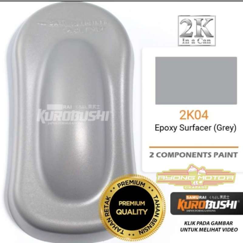 Promo Samurai Paint Surfacer Grey 2k04 (epoxy) Diskon 23% Di Seller ...