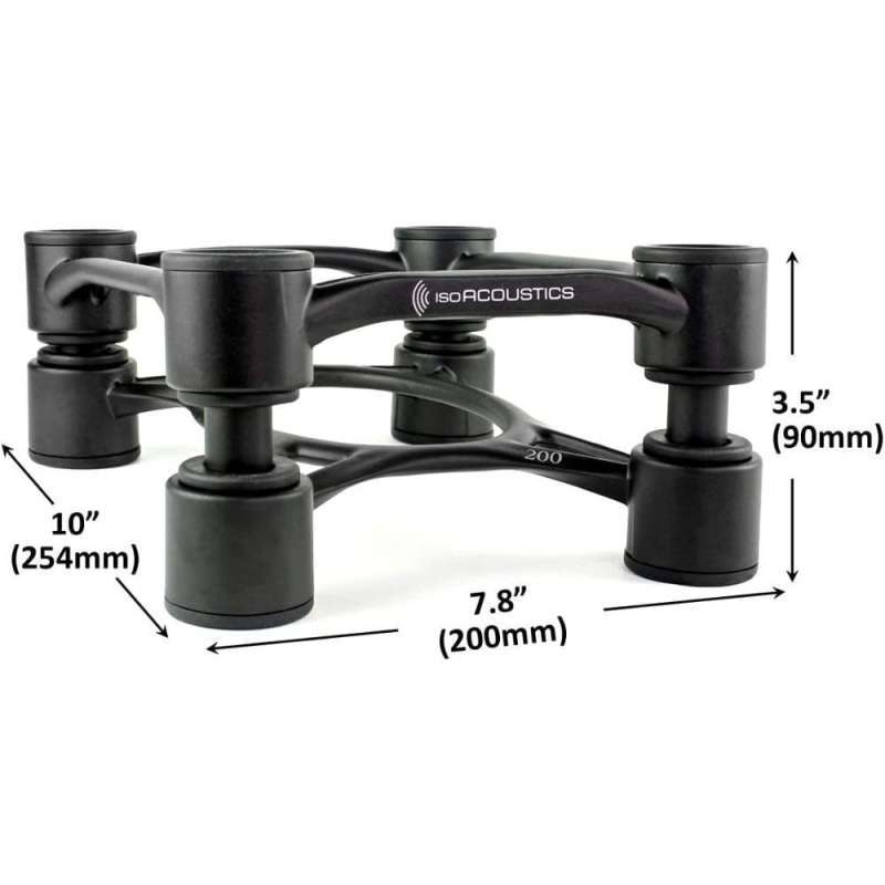 Promo Iso Acoustics Aperta 200 Speaker Monitor Isolation Stands - Black ...