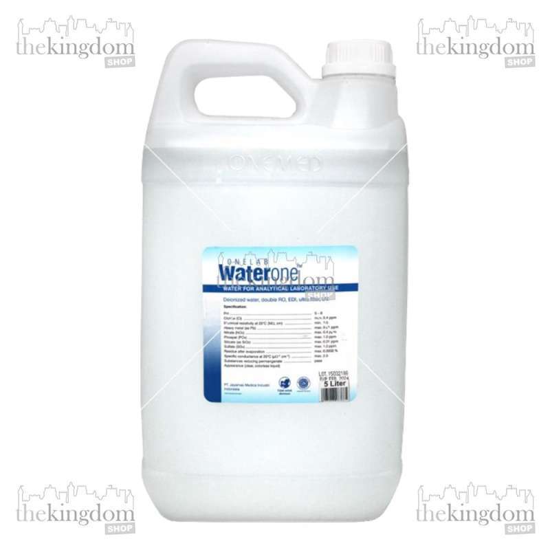 Jual Onemed Onelab Water One 5 Liter Deionized 5l Air Steril Purified ...