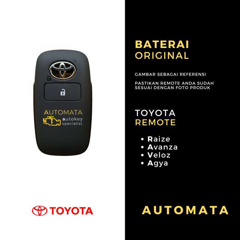 Jual Baterai Remote Kunci Keyless Toyota Veloz Original Panasonic Di ...