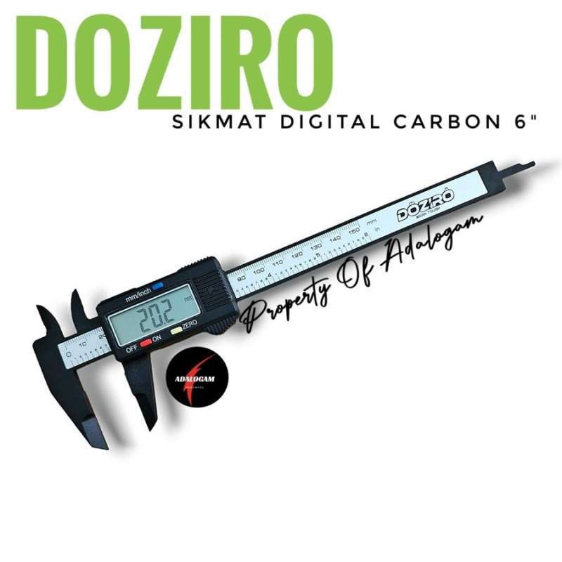 Jual Doziro Sigmat Digital Carbon 6 Inch - Sikmat Caliper Jangka Sorong ...