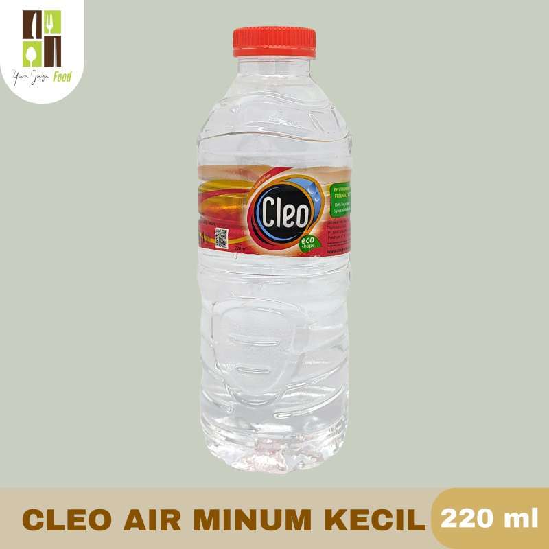 Jual Cleo Air Mineral / Air Minum Kemasan Botol Kecil 220ml 1 Krat [ 24 ...