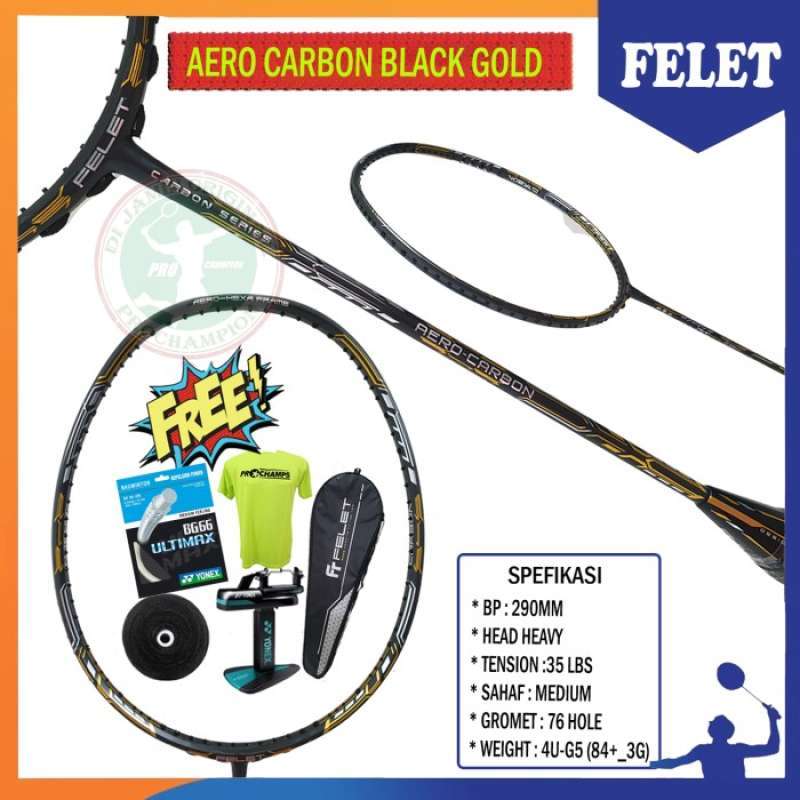 Jual Felet Aero Carbon / Aerocarbon Raket Badminton Original Di Seller ...