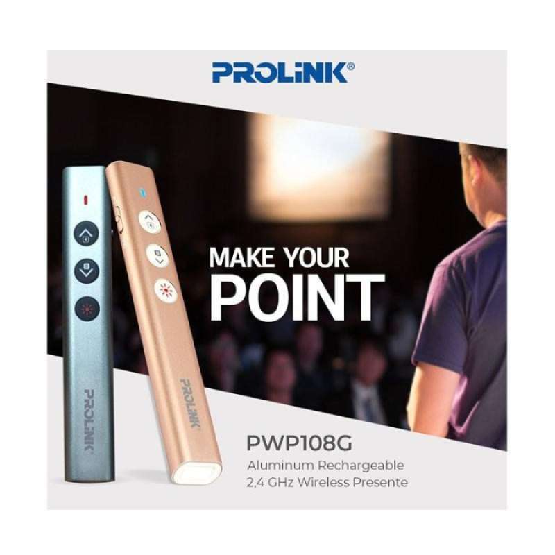 Promo Laser Pointer Prolink Pwp108g - Wireless Presenter 2.4ghz Diskon ...