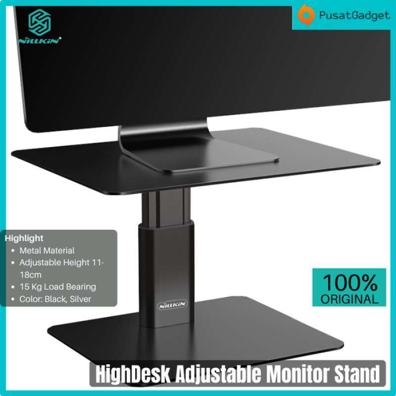 Promo Stand Monitor / Meja Alas Monitor Adjustable Highdesk Metal ...
