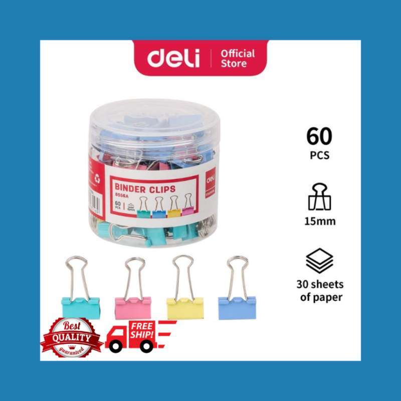 Jual Binder Clip Deli 8556a (60) Di Seller O'smart Stationery Demang ...