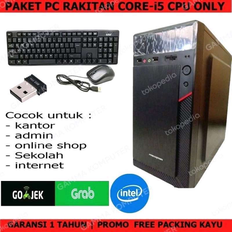 Jual CPU/KOMPUTER/PC RAKITAN OFFICE/ADMIN/KASIR/SEKOLAH/ONLINE SHOP INTEL i5 - HDD500 RAM 4GB di ...