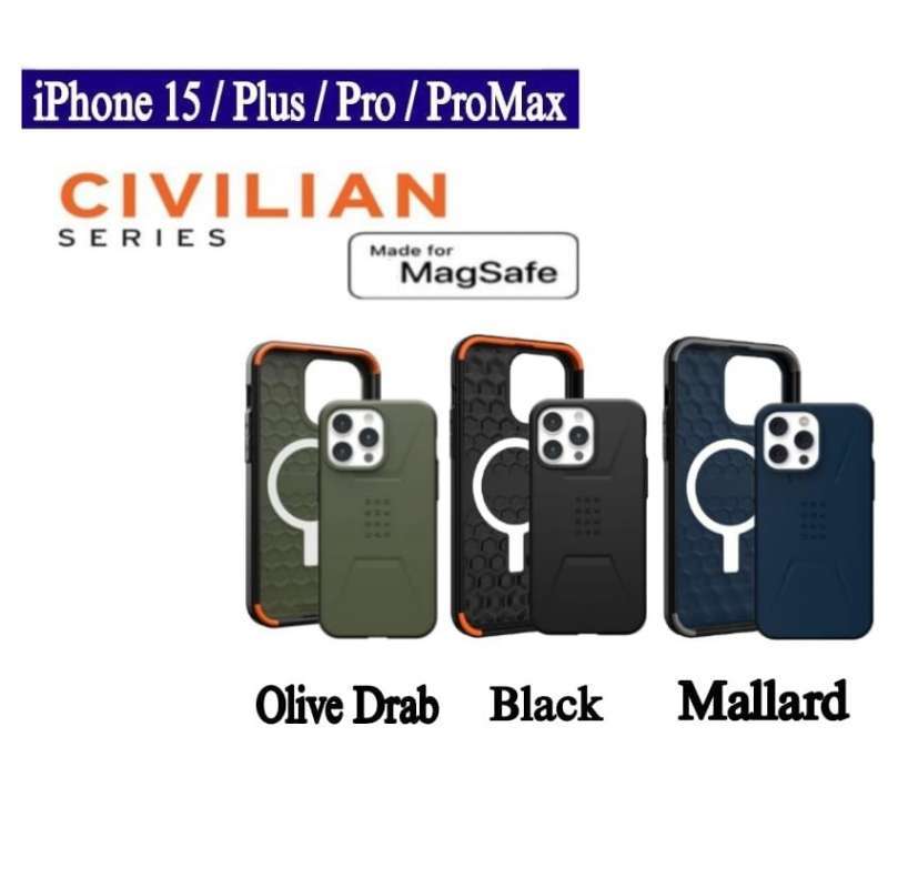 Promo Case iPhone 15 Pro Max 15 Pro UAG Civilian Magsafe Compatible ...