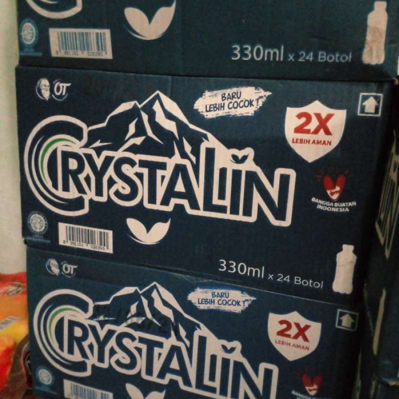 Jual Crystaline 330ml 1 dus isi 24 botol / air mineral / air minum di Seller Wellmart Premier ...