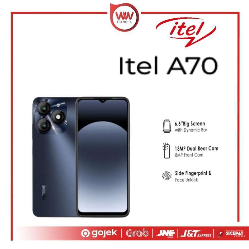 Jual Hp Itel A70 Ram 4gb Internal 128gb Garansi Resmi - Starlish Black Di Seller Wwponsel ...