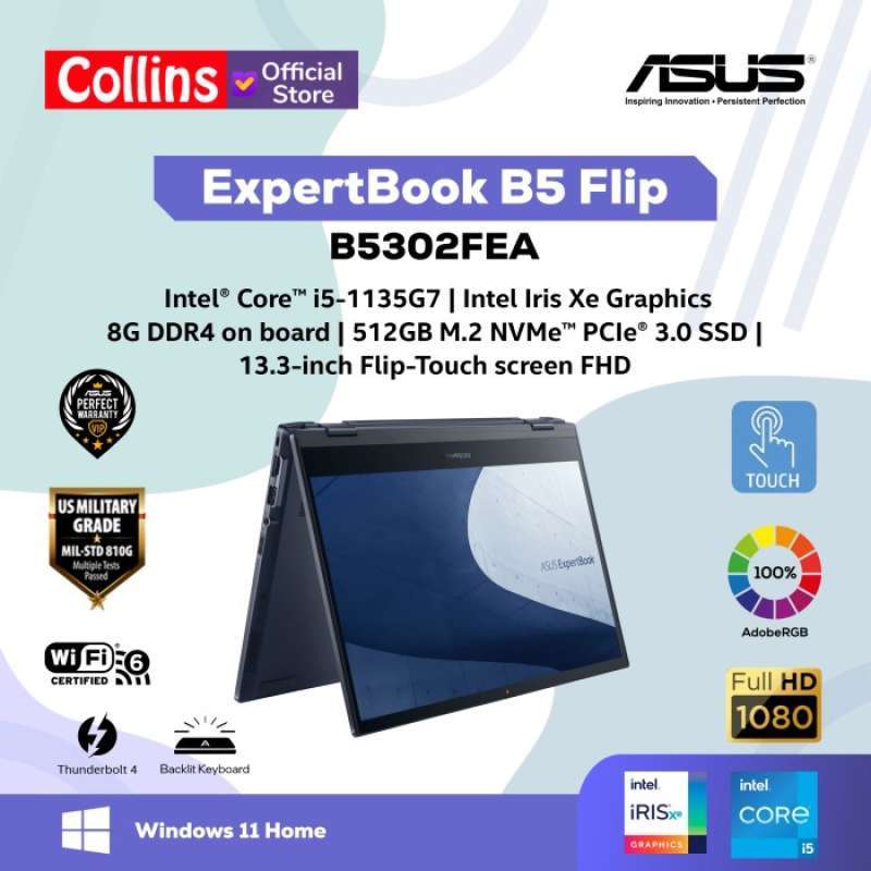 Jual Sale Asus Expertbook B5 Flip B5302fea I5-1135g7 8gb 512gb 14 Fhd Touch W11 Sale Di Seller ...