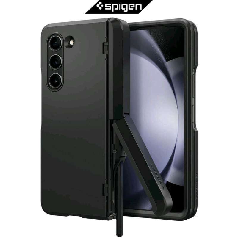 Jual Case Samsung Galaxy Z Fold 5 Fold5 Spigen Tough Armor Pro Stand S Pen Slot Holder Casing di ...