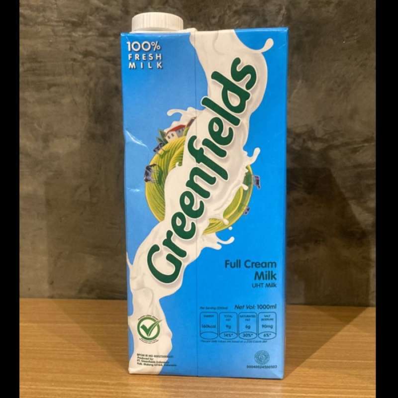 Jual Susu UHT GreenField UHT Full Cream Green Fields Plain 1 liter 1000 ...