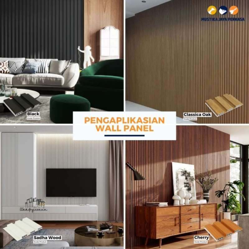 Promo Wall Panel Dinding Pvc Wpc Wood Wallpanel Kisi Kayu 20cm X 300cm ...