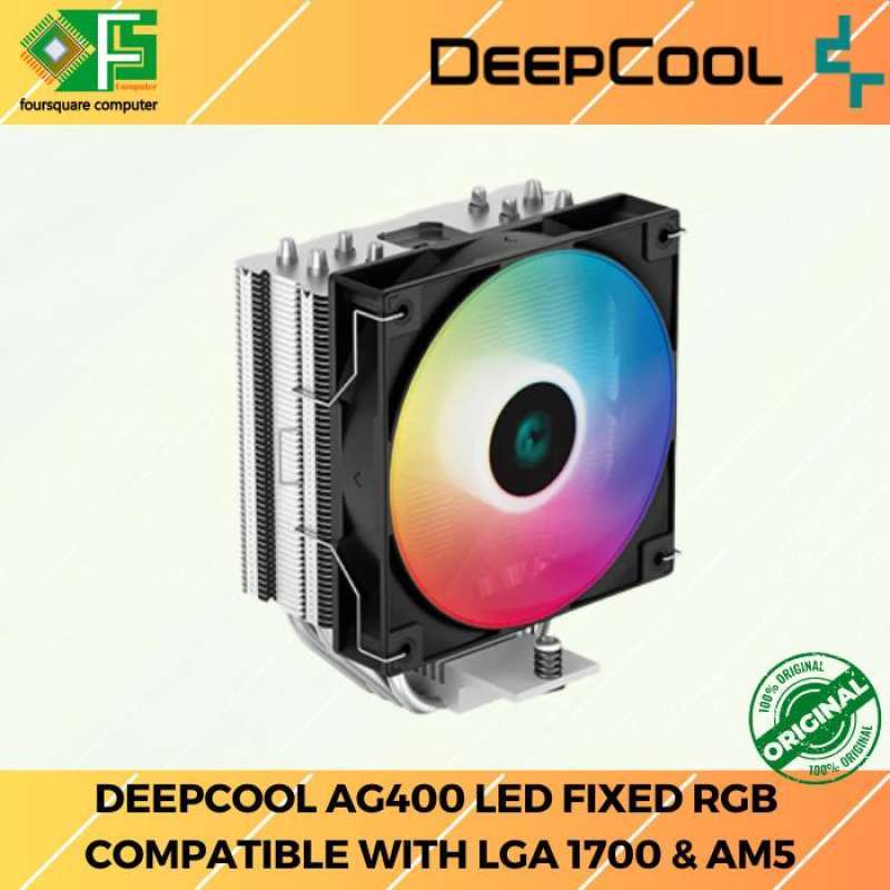 Jual CPU Cooler Deepcool AG400 LED Fixed RGB | HSF CPU Air Cooler di ...