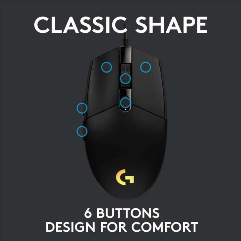 Jual Logitech G102 V2 Lightsync RGB Gaming Mouse / Hitam di Seller Foursquare Computer - Babakan ...