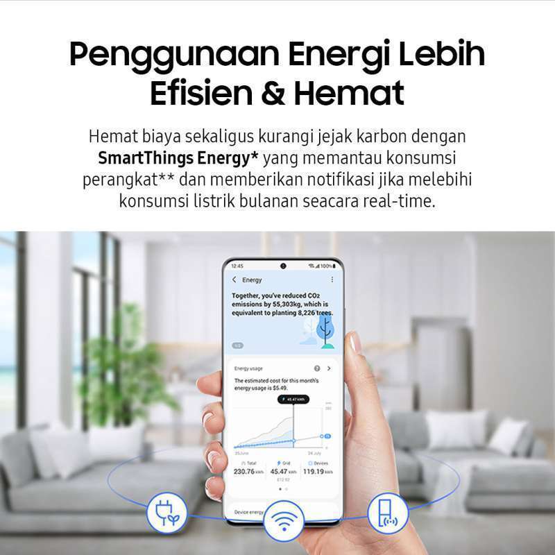 Jual [free Microwave Mg30t5068cf/se] Samsung Kulkas Multidoor Dengan Smartthings Ai Dan All ...