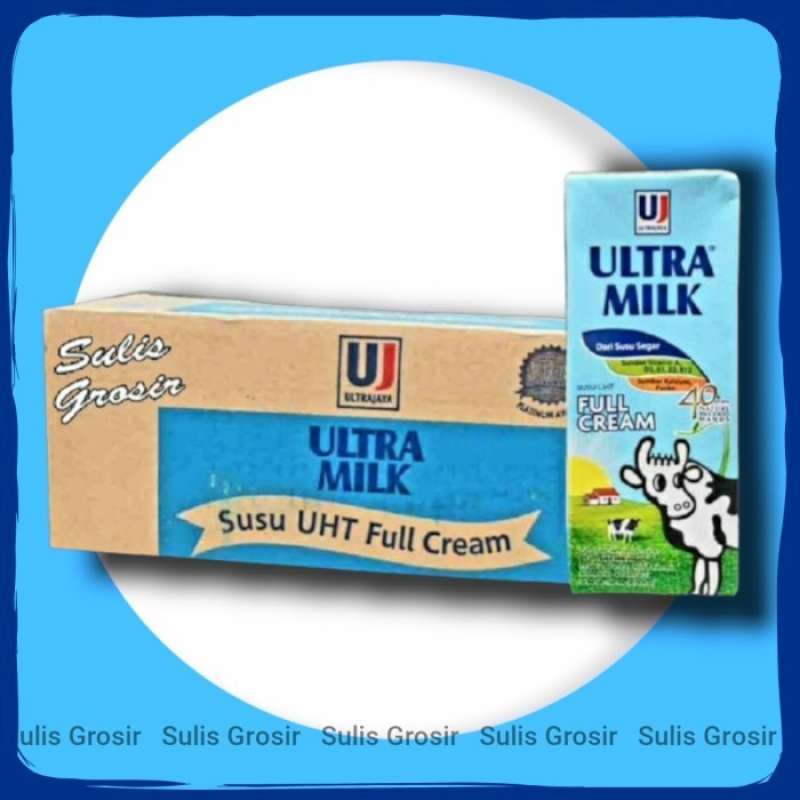 Jual Susu Ultra 200 Ml 1 Karton Isi 24 Pcs Rasa Full Cream Di Seller ...