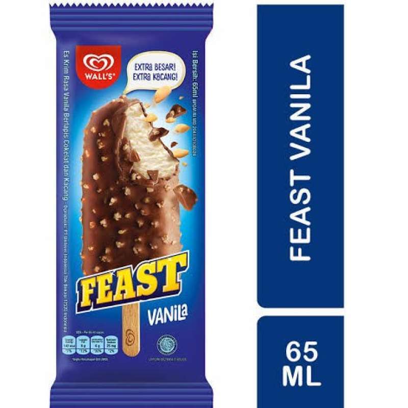 Jual Wall Es Cream Feast Vanilla 65 Ml Di Seller Supermart Market ...