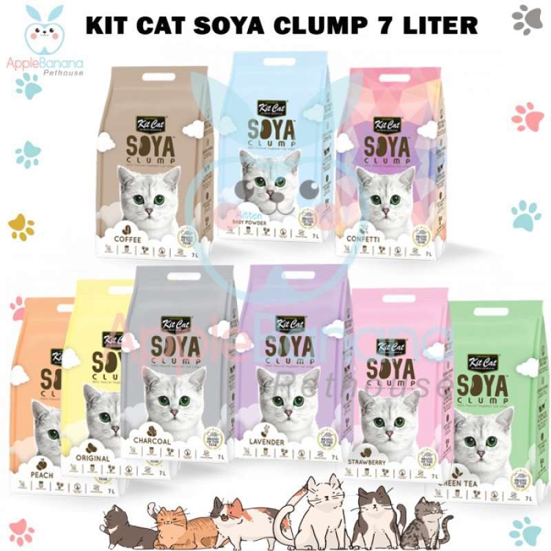 Promo Kit Cat Soya 7 Liter Pasir Kucing Kitcat Tofu/soya 7l Cat Litter ...
