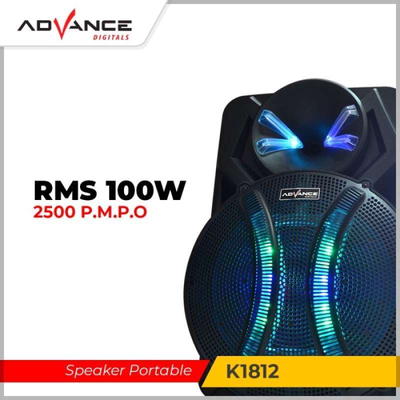Promo Advance K-1812 Speaker Meeting Portable 18 Inch Free 2 Mic Wireless Diskon 25% Di Seller ...