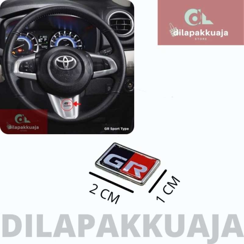 Promo Sticker Gr Stir Stiker Logo Setir Gr Sport Toyota Rush Agya Raize Diskon 9% Di Seller ...