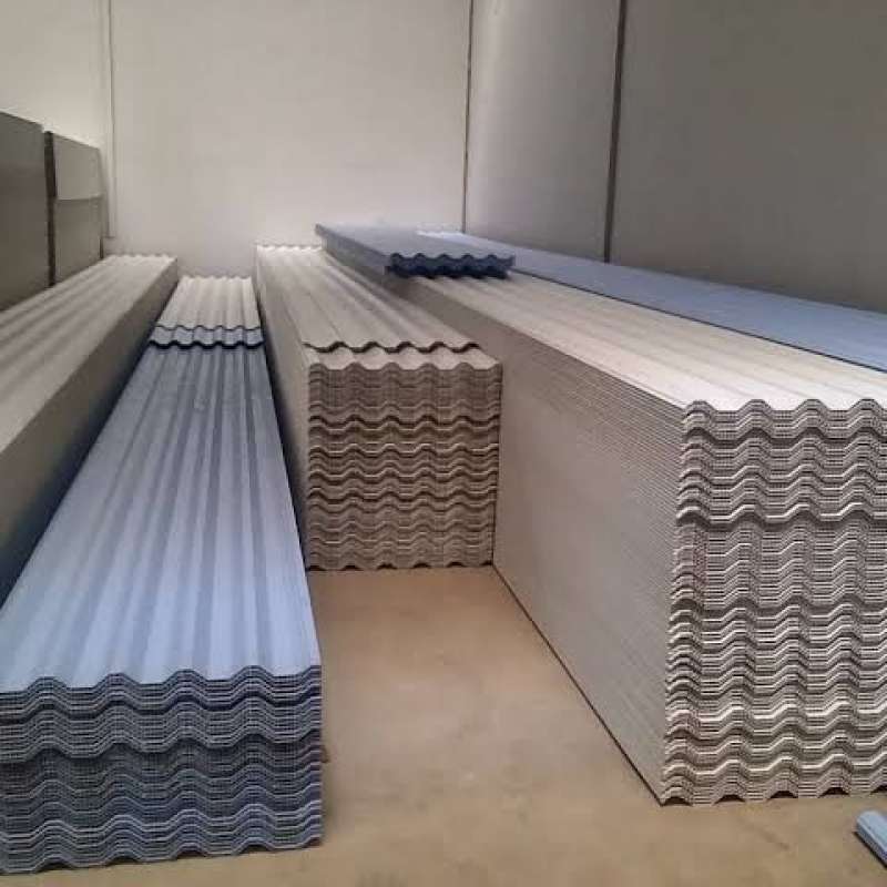 Jual 10mmx830mmx5m/alderon Rs 830 Atap U Pvc Double Layer Blue Doff ...