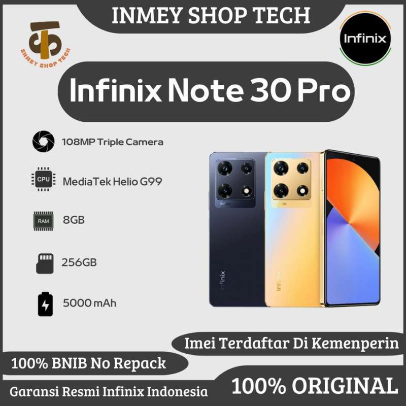 Jual Infinix Note 30 Pro 8/256gb 8/256 Gb Garansi Resmi Bnib No Repack ...