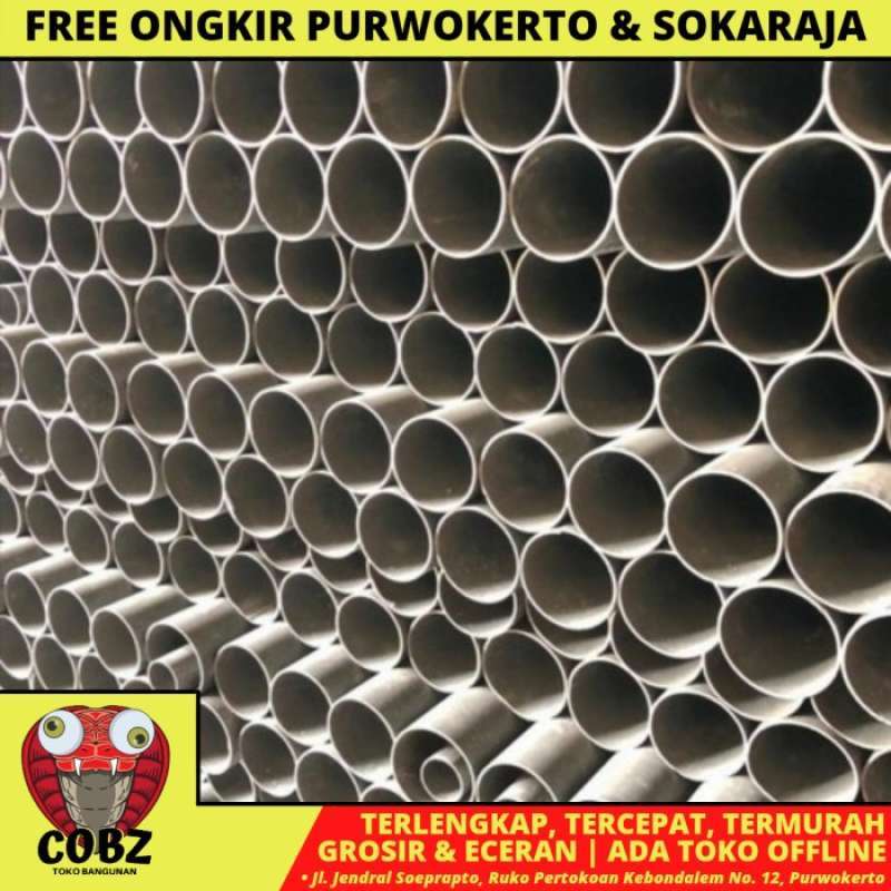 Jual 3 Inch / Tm Aw Pipa Pralon Paralon Pvc Hitam Per Batang Di Seller ...