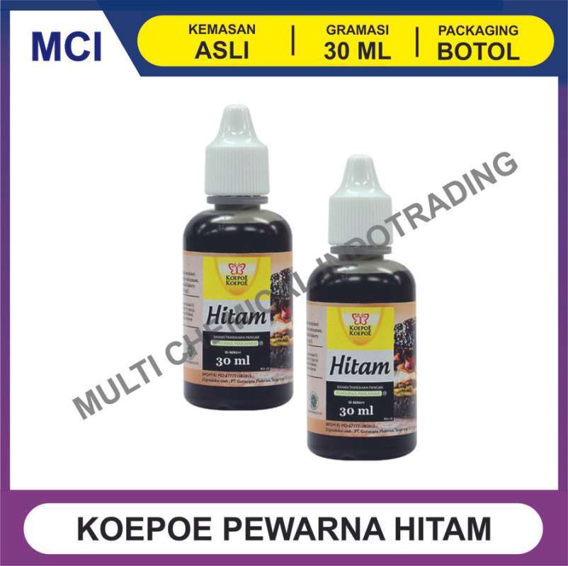 Jual PEWARNA MAKANAN MINUMAN KOEPOE KUPU HITAM 30 ML - 1 DUS 144 PCS di ...