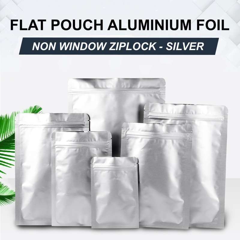 Promo Aigootan - (isi 10) Flat Pouch Aluminium Non Window Ziplock ...