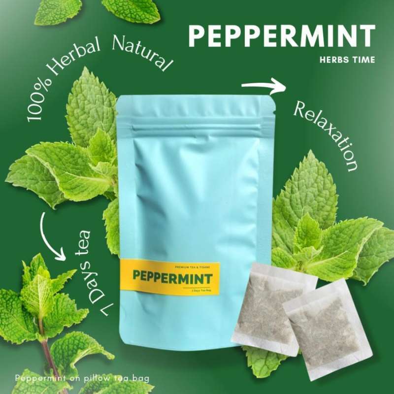 Jual Teh Peppermint Tea Bag Tisane Teh Celup Peppermint Mint Tea Premium - Tea Bag Di Seller ...