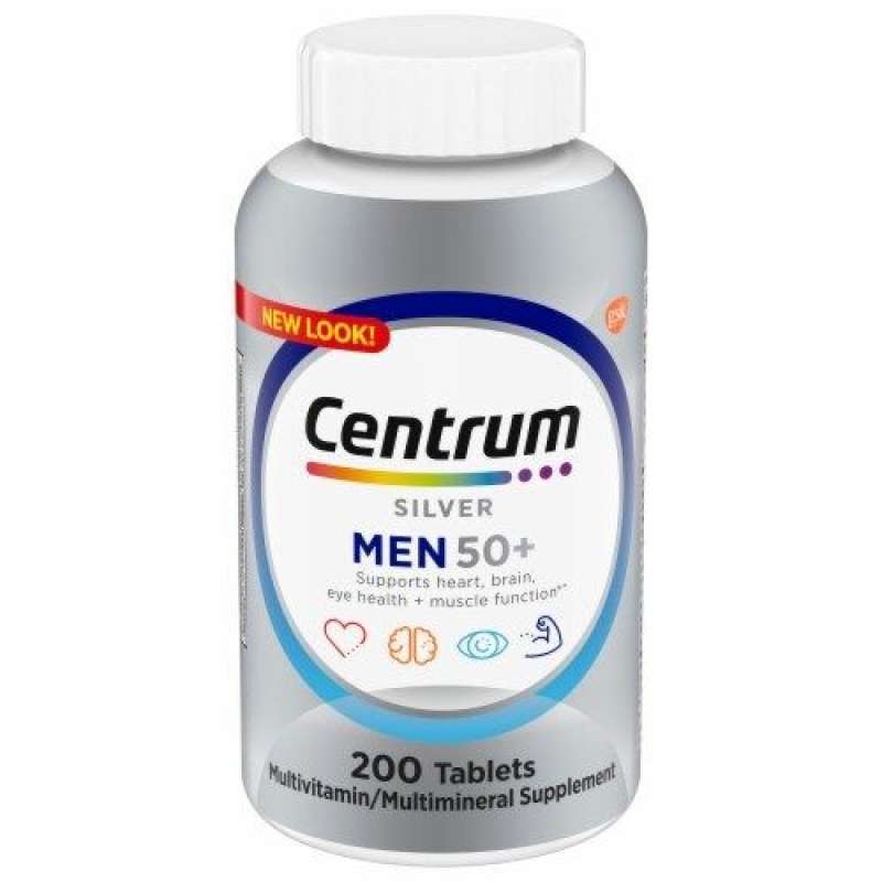 Promo Centrum Silver Men 50 Plus 200 Tablets Diskon 33% Di Seller ...