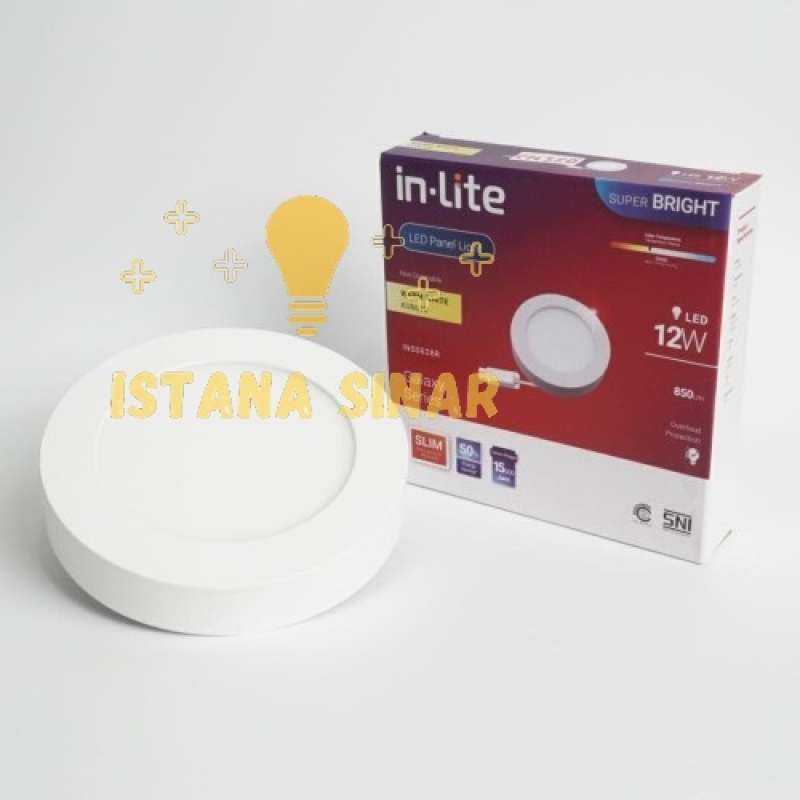 Jual INLITE Downlight LED OB IN-LITE PANEL Led Outbow 6 WT 12 WT 18 WT ...