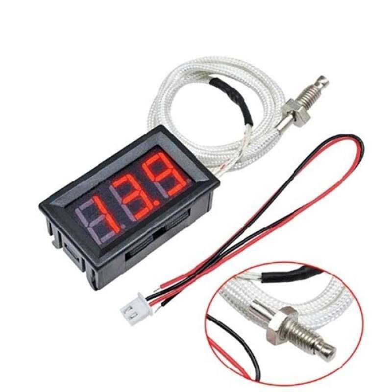 Jual Dc 12v Led Display K-type Thermometer Temperature Panel Meter -30 ...