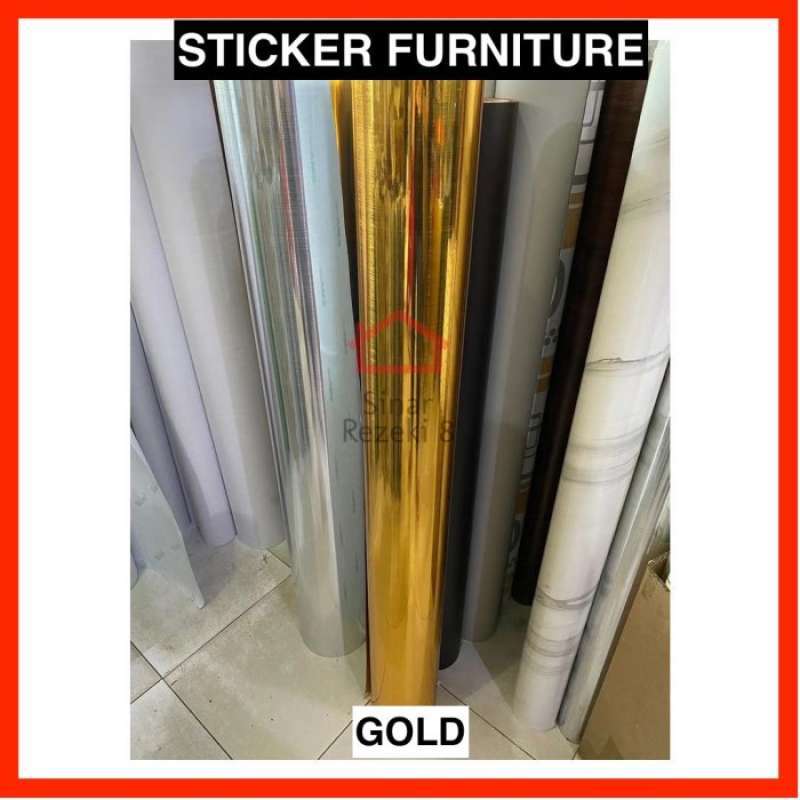 Promo Sticker Pelapis Furniture Gold / Pvc Meja Lemari Alas Foto ...