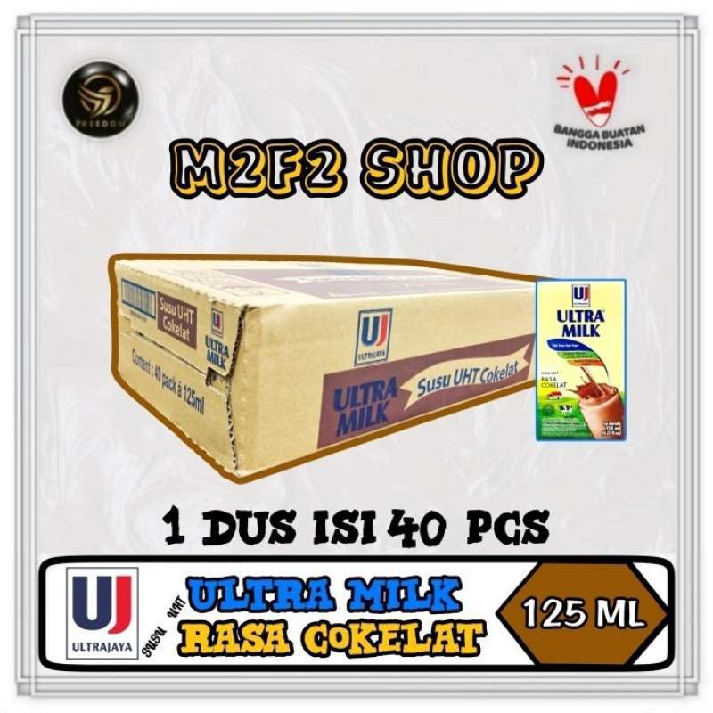 Promo Susu Ultra Milk Rasa Cokelat Kotak UHT | Coklat | Chocolate - 125 ...