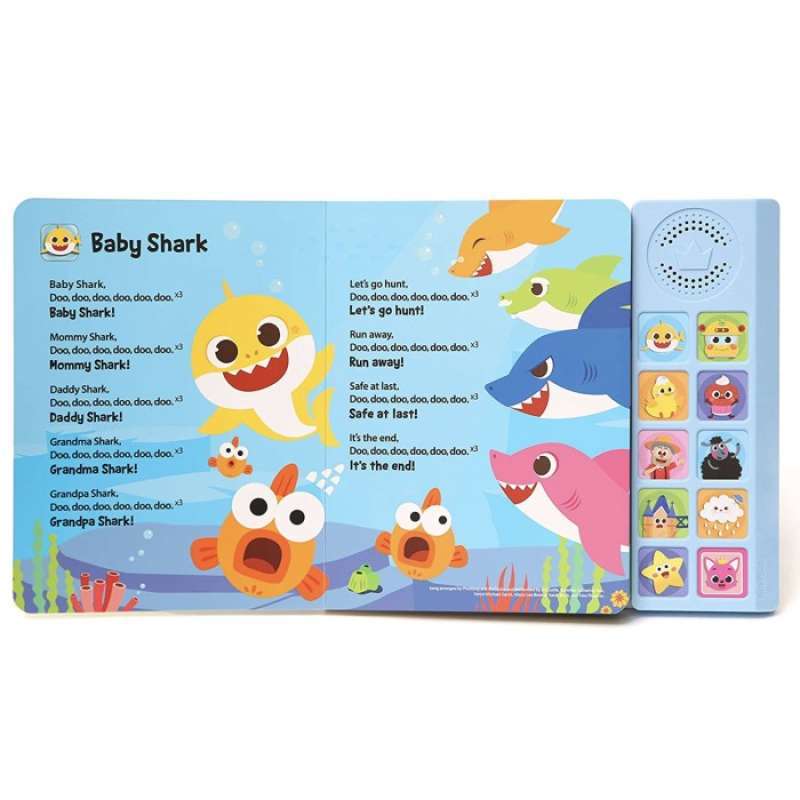 Promo Pinkfong Baby Shark Nursery Rhymes Sound Book / Song Book / Buku ...