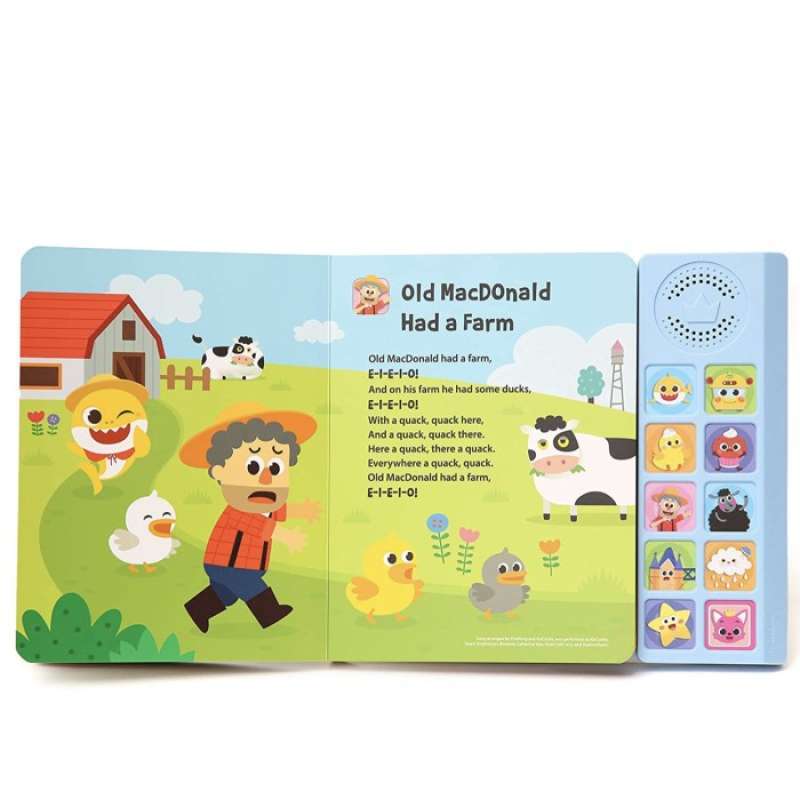 Promo Pinkfong Baby Shark Nursery Rhymes Sound Book / Song Book / Buku ...